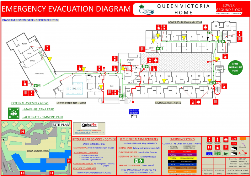Evacuation Diagrams | Quickfire Evacuation Diagrams | Quickfire